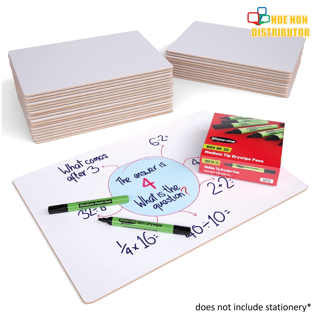 Wooden Double Sided Whiteboard A4 3mm 1pc Rigid Hard Turn Flip Board ...