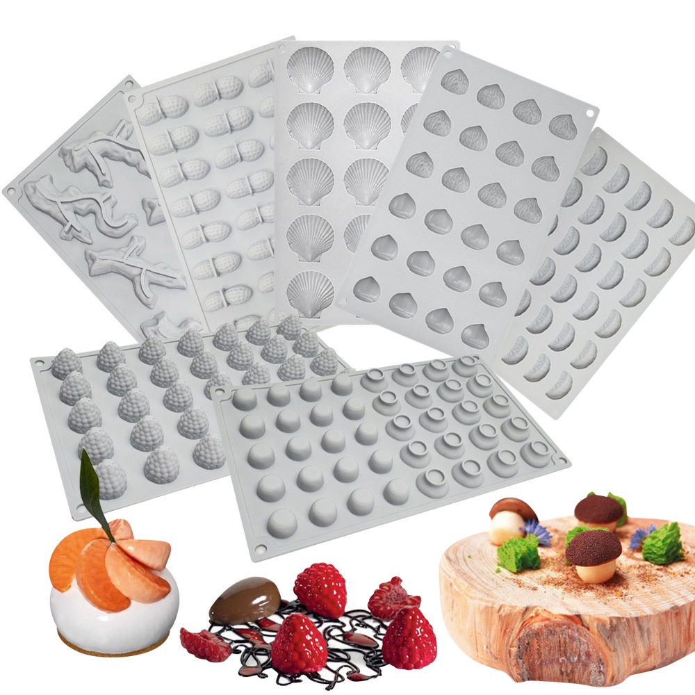 Fruits Vegetables Series Silicone Mold Orange Chestnut Raspberry Peanut ...