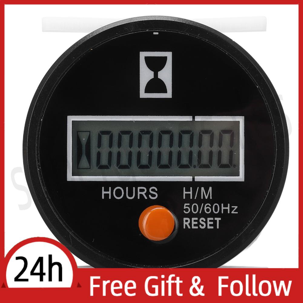 Supergoodsales 24‑240V BERM Digital Hour Meter Wide Range Gauge With ...
