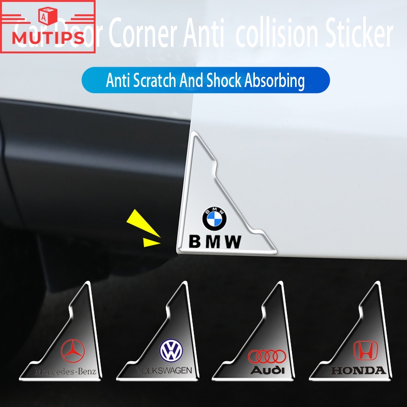 2Pcs/Set Car Door Corner Anti-collision Sticker Protector Bar For ...