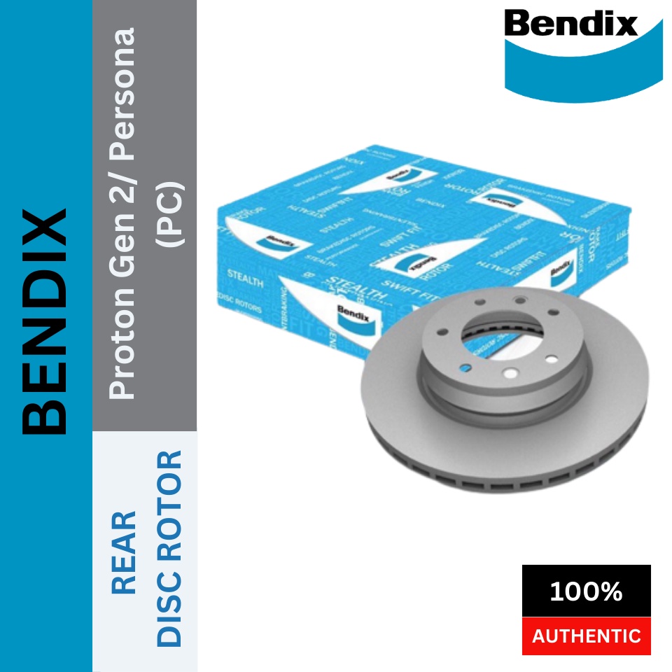 Original Bendix Swiftfit BR9550 Rear Disc Rotor - Proton Gen 2/ Persona ...