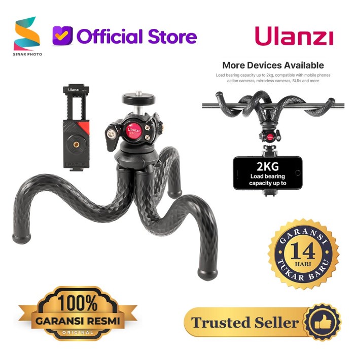 Ulanzi FT-01 Flexible Mini Octopus Tripod for HP / Camera / Action Cam ...