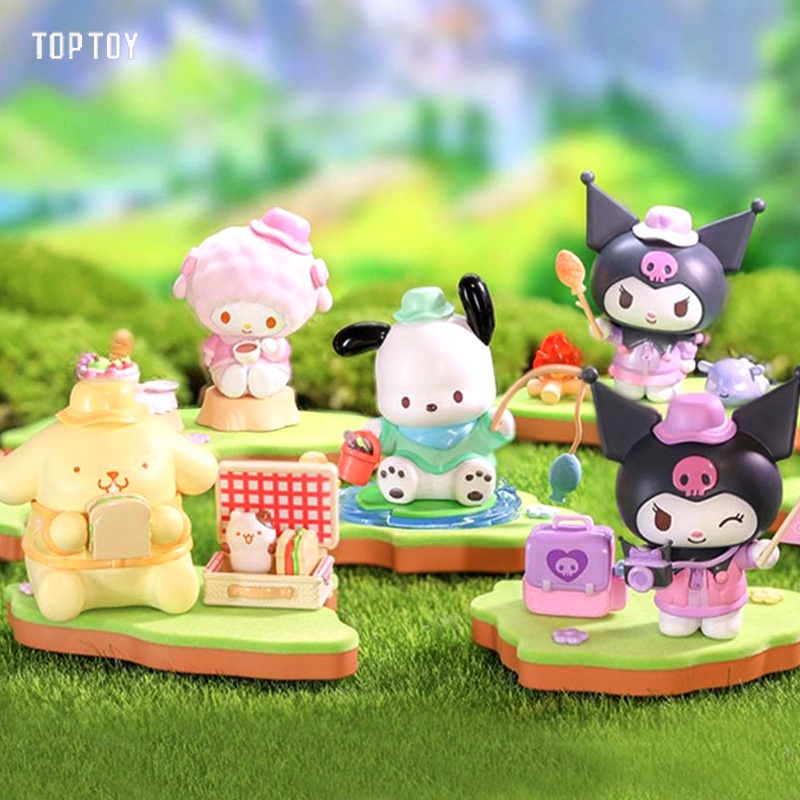 Sanrio x TOP TOY Random Box Camping Friends Figure Toys Collectible 6 ...