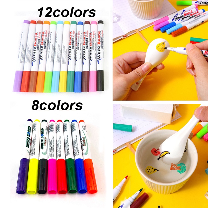 Magical Water Painting Pen Whiteboard Markers Floating Water Drawing ...