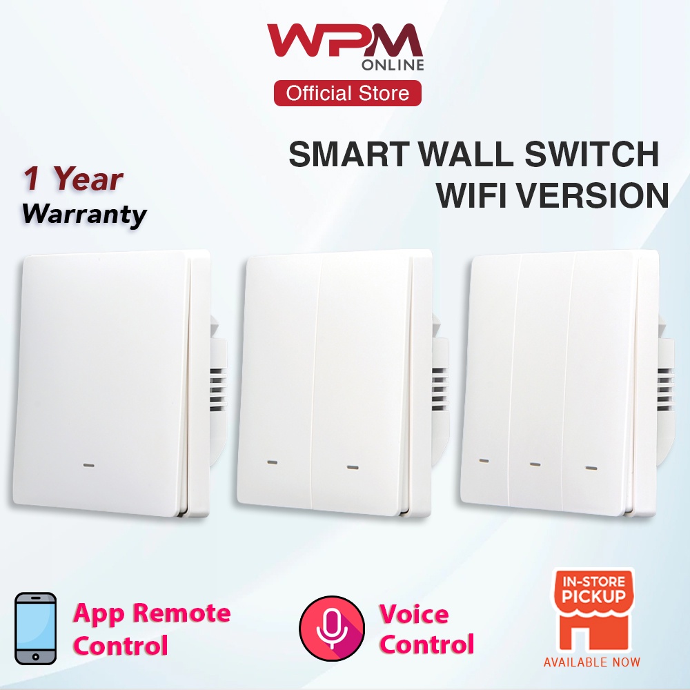WPM Home WiFi Version Non Neutral Tuya Smart Wall WiFi Switch 20A ...