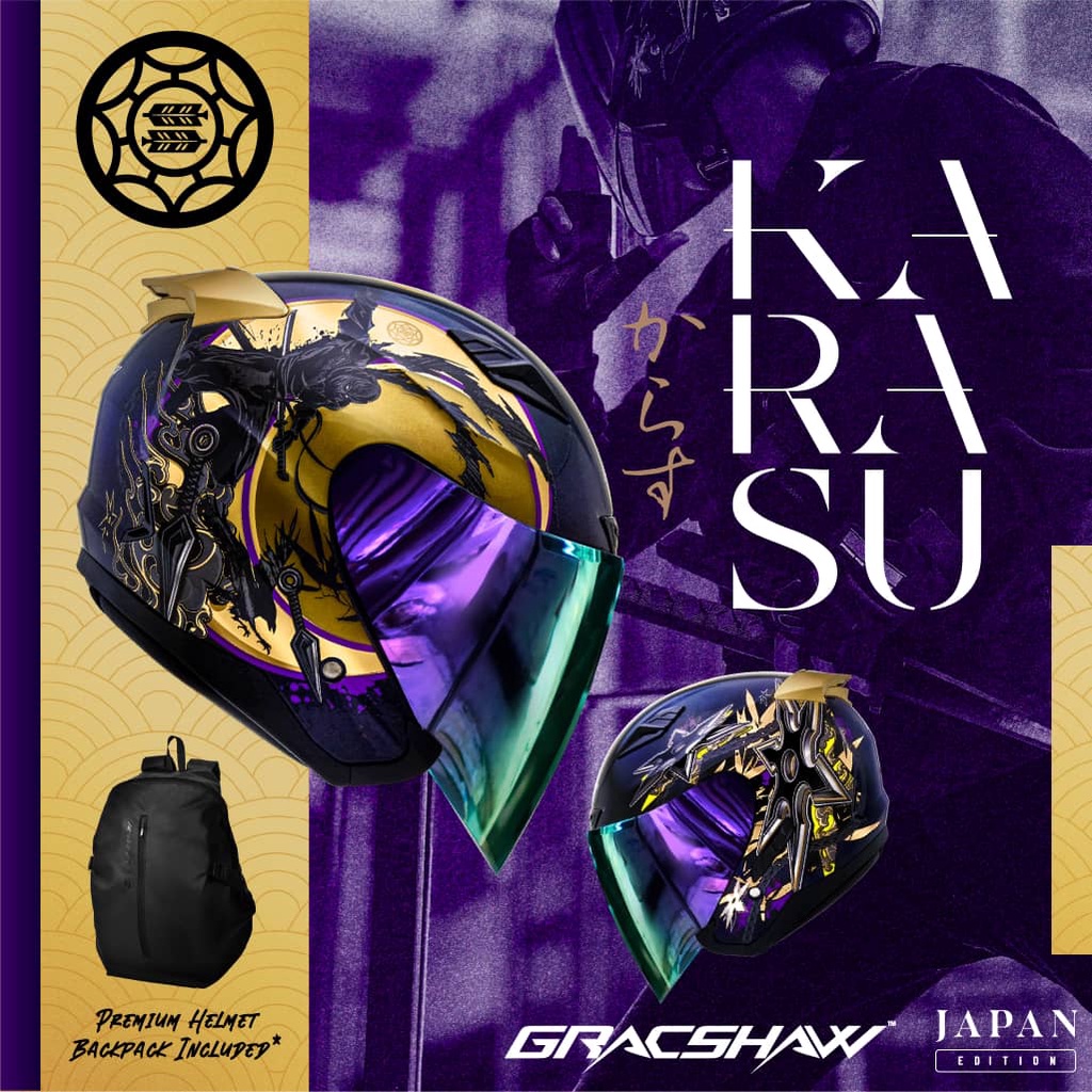 Gracshaw Gennex X Japan Series (KARASU) | Shopee Malaysia