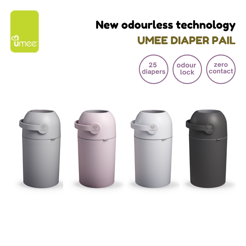 (KOOPERS) Umee Odourless Diaper Pail/Nappy Bin Disposal System - BABY GEAR CLUB SHOP | Shopee ...
