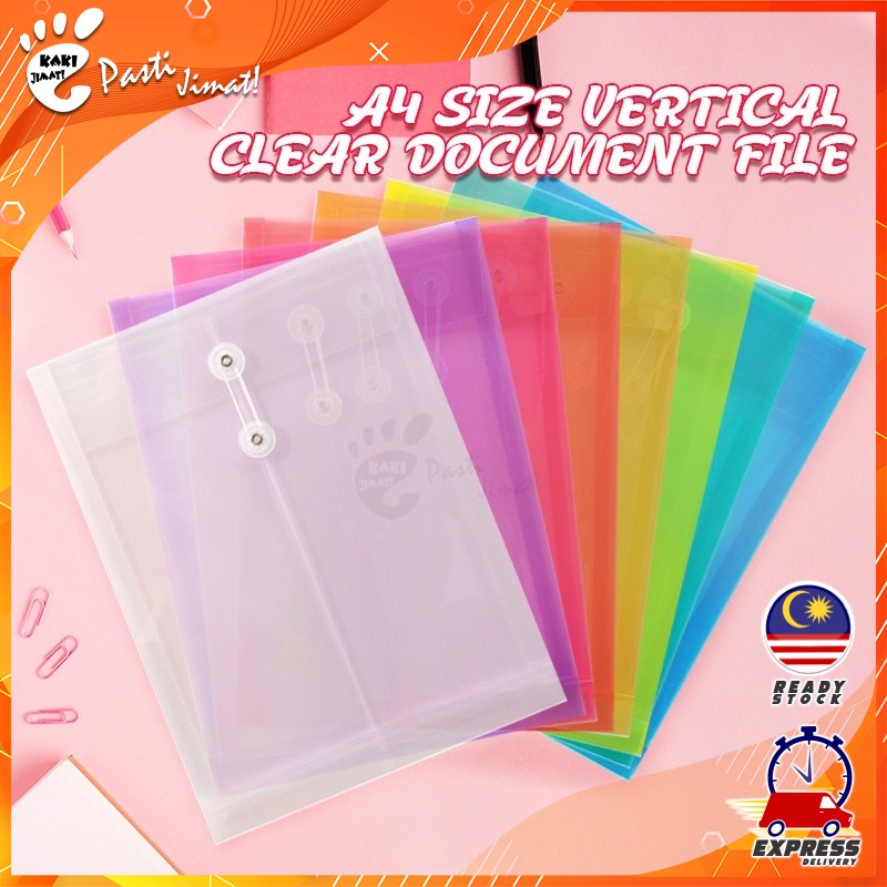 Kaki Jimat A4 Size Rope Document File Stationery School Office Case ...