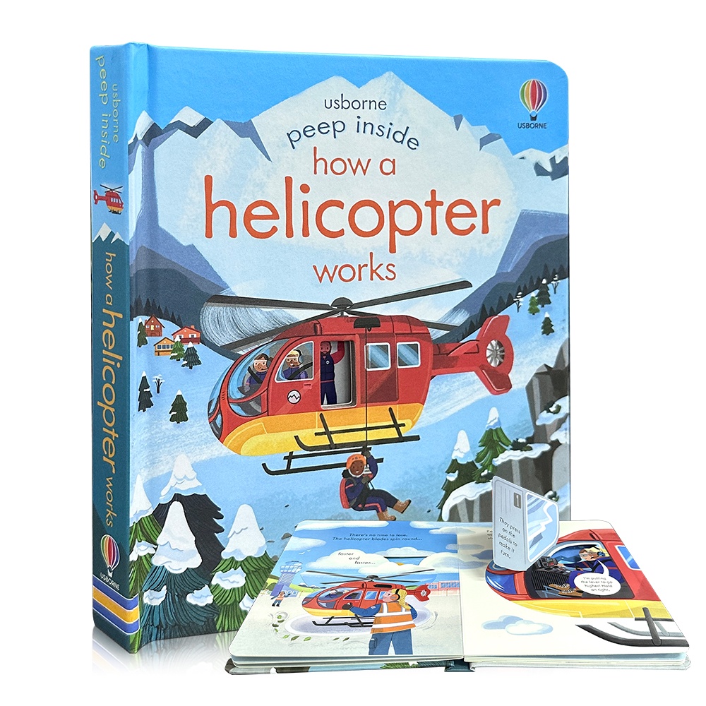 Usborne Peep Inside How A Helicopter Works Educatioal English Picture ...