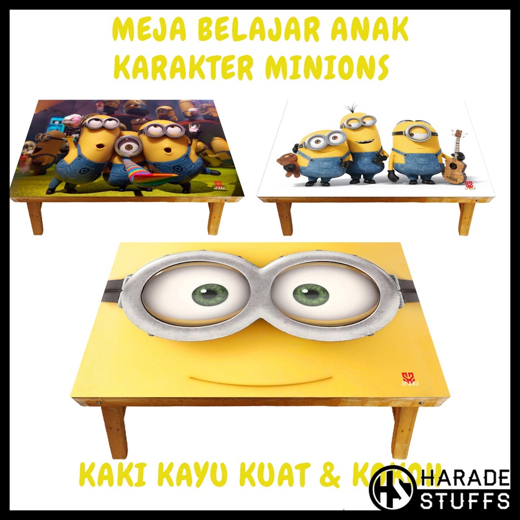 Minions Character Children's Folding Study Table | Shopee Malaysia