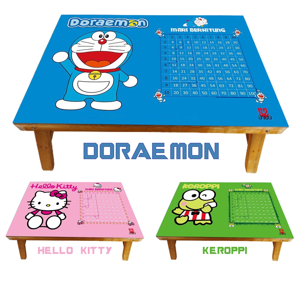 Doraemon Hello Kitty Keroppi Character Children's Folding Study Table ...
