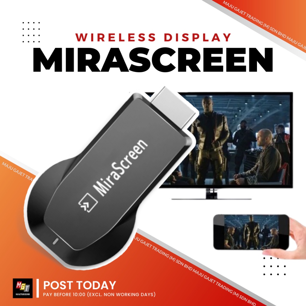 PROMO Mirascreen Screen Mirroring Wireless Display HDMI Pembesar Skrin ...