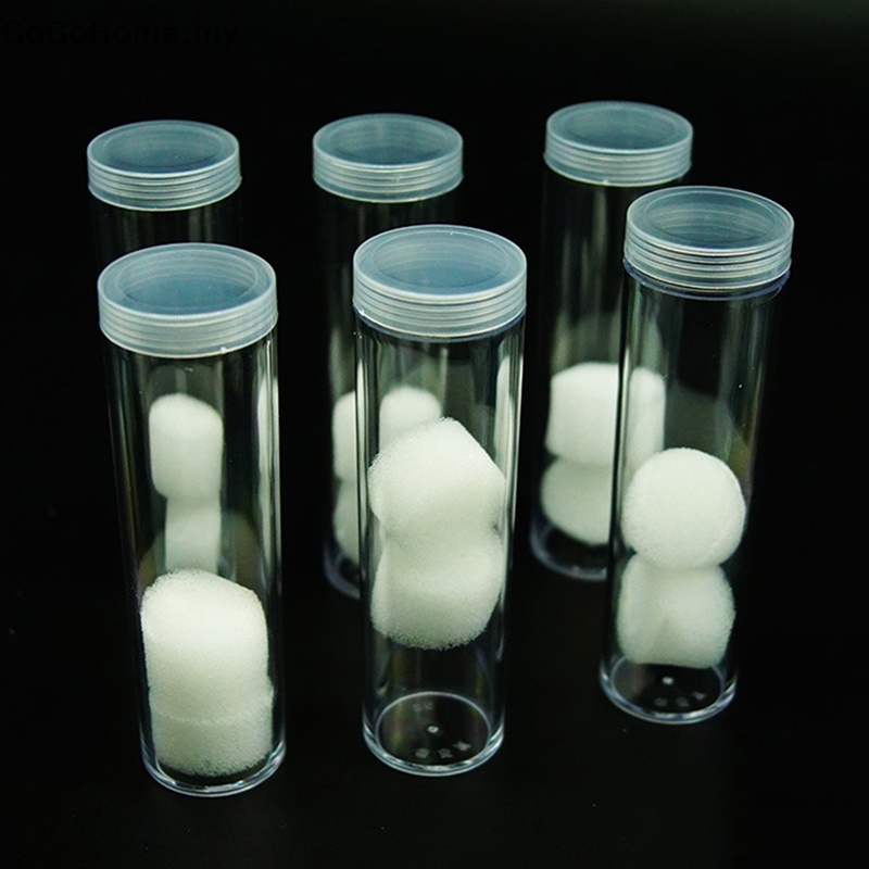GOG New 19-32mm Clear Plastic Roll Coins Storage Tube Protective Tube ...
