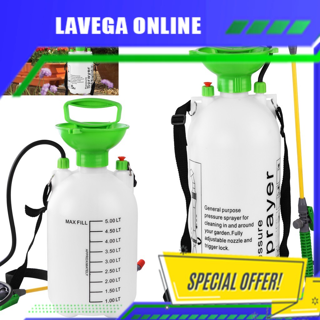 5L / 8L GARDEN PUMP PRESSURE SPRAYER RACUN PUMP (RANDOM COLOUR) SPRAYER ...