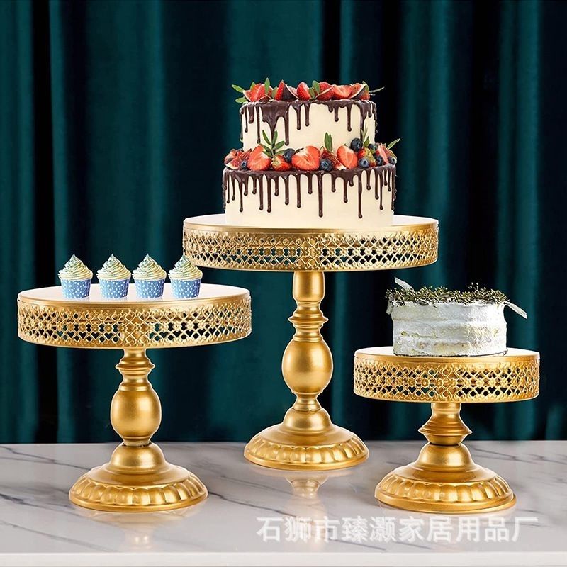 Nordic aristocrat iron dessert table decoration display rack cake tray ...