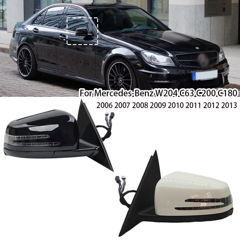 Auto Side Door Mirror Assembly For Mercedes-Benz W204 C63 C200 C180 ...