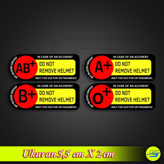 Helmet Blood Type Sticker Helmet Blood Type Sticker | Shopee Malaysia