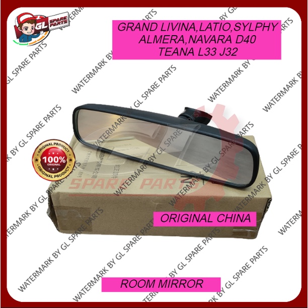 ROOM MIRROR (ORIGINAL) NISSAN LIVINA LATIO SYLPHY B17 NEW ALMERA N17 ...