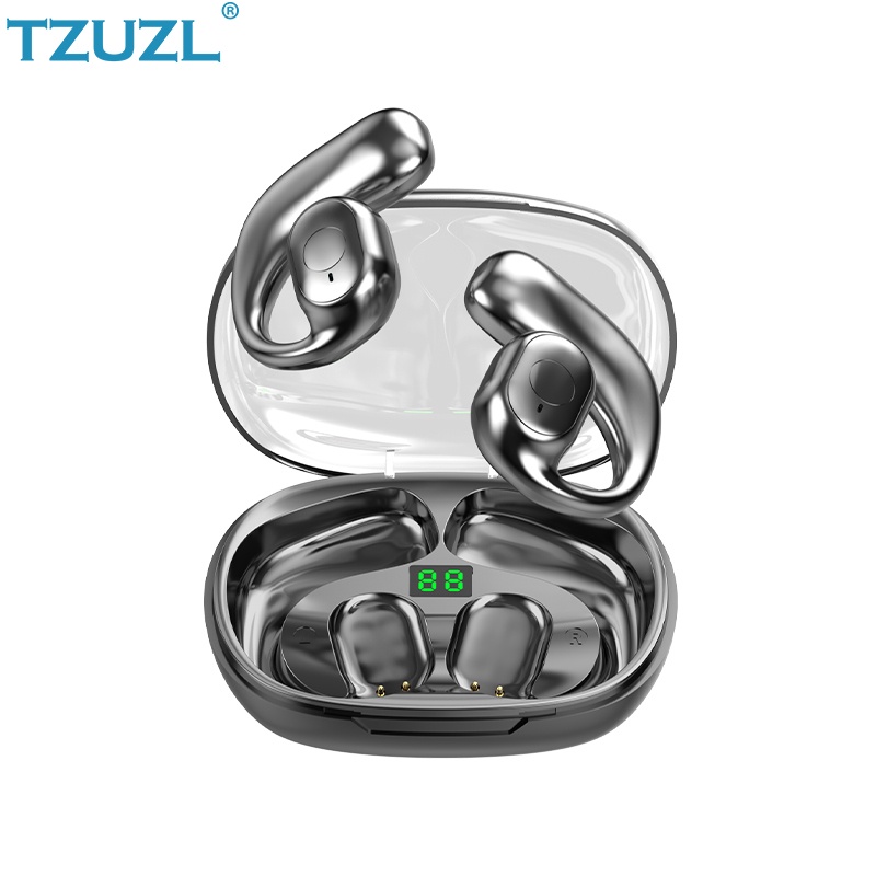 TZUZL TWS Wireless Sports Bluetooth Earphone Headset Earless Open ...