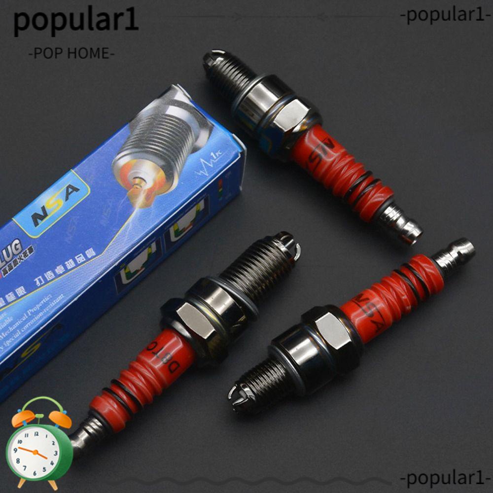 POP Motorcycle Spark Plug, 3 Triple Electrode A7TC D8TC Racing Sparking ...