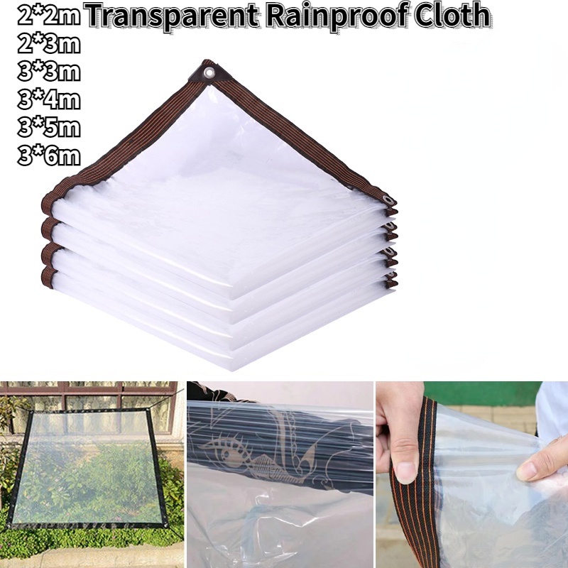 Transparent Rainproof Cloth Tarpaulin Greenhouse Succulent Plant Keep ...