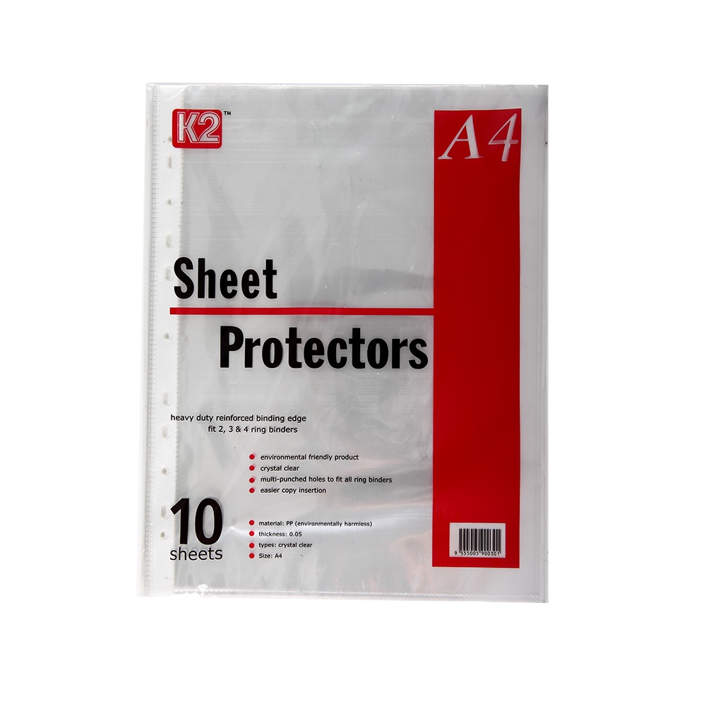 K2 Sheet Protector Refill Clear A4/10's 0.05mm | Shopee Malaysia
