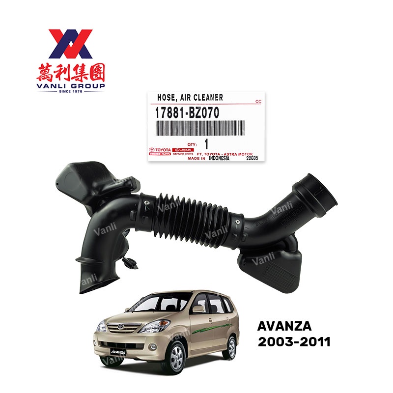 Toyota Intake Air Cleaner Hose for Toyota Avanza ( F602 / F651 ) - 17881-BZ070 | Shopee Malaysia