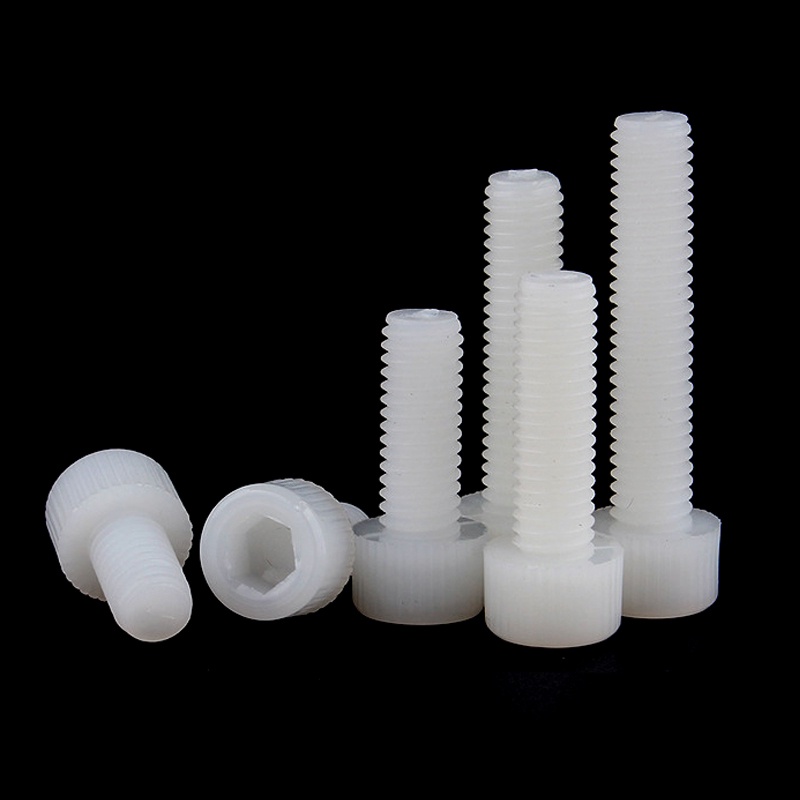 White Nylon Hex Socket Head Cap Screw M3 M4 M5 M6 M8 Plastic Hexagon ...