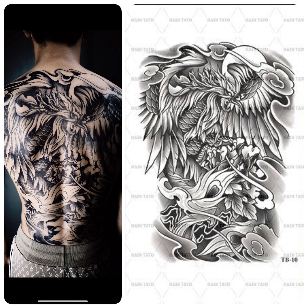 Fruitinktattoo - Semi Permanent Temporary Tattoo Series Full Back ...