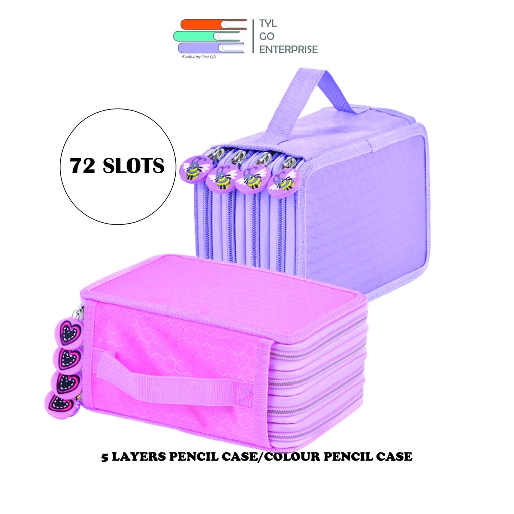 5 Layers High Capacity Zipper Pencil Case/Pencil Box/Colour Pencil Box ...