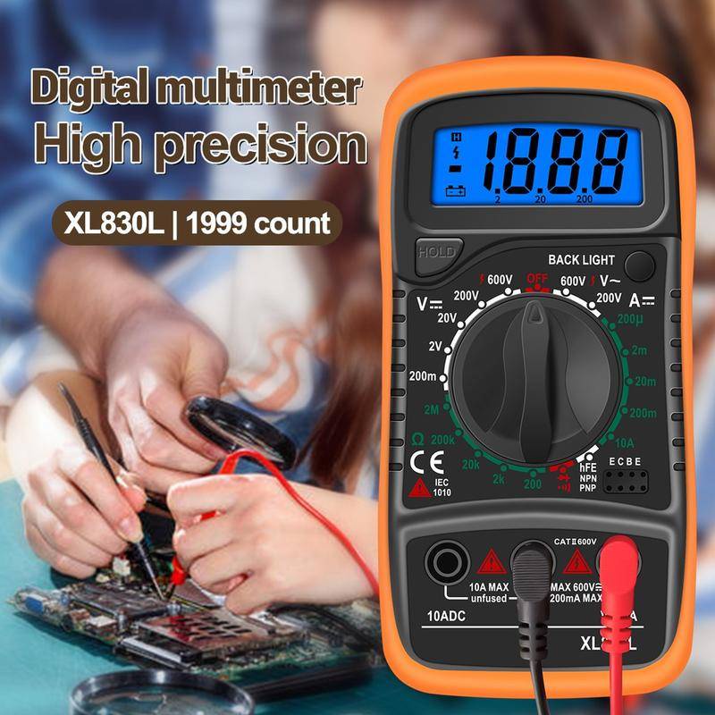 🔥Limited Offer🔥 XL830L Volt Ohm Meter Digital LCD Volt Meter Ammeter Voltmeter Multimeter ...
