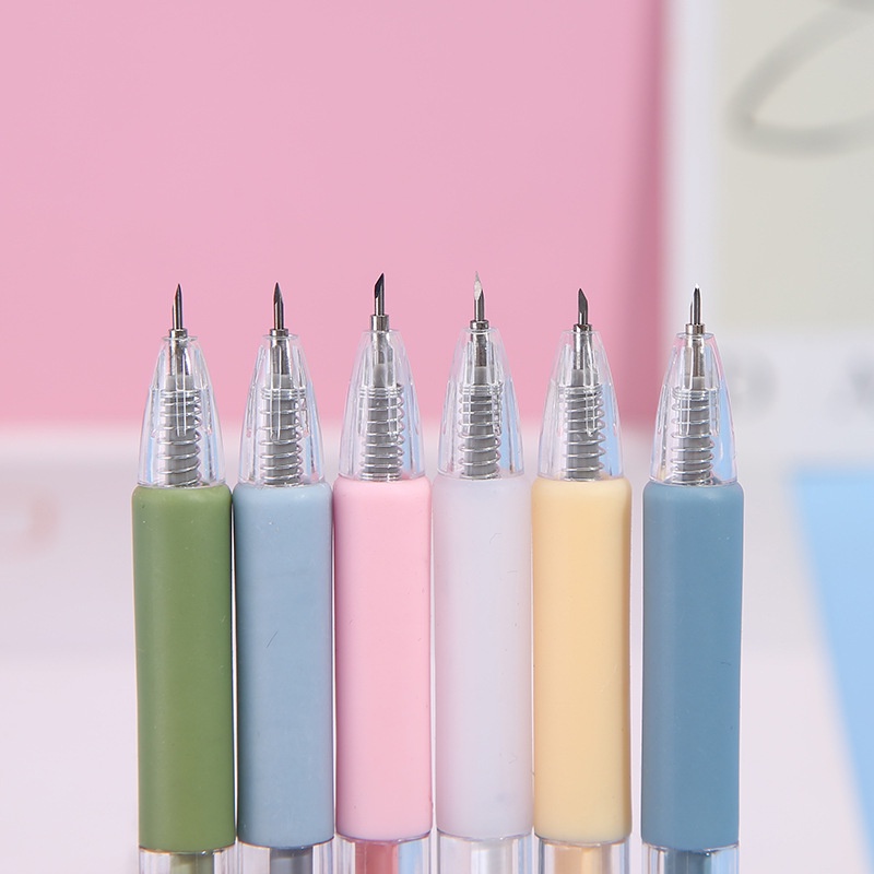 Ins Pen Knife Morandi Hand Account Pen Cutter DIY Tool Engraving Pen ...
