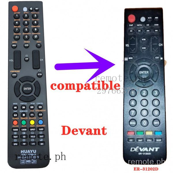 DEVANT Hisense ER-83803D Remote Control 32DL541/40DL541/43DL541/49DL541 ...