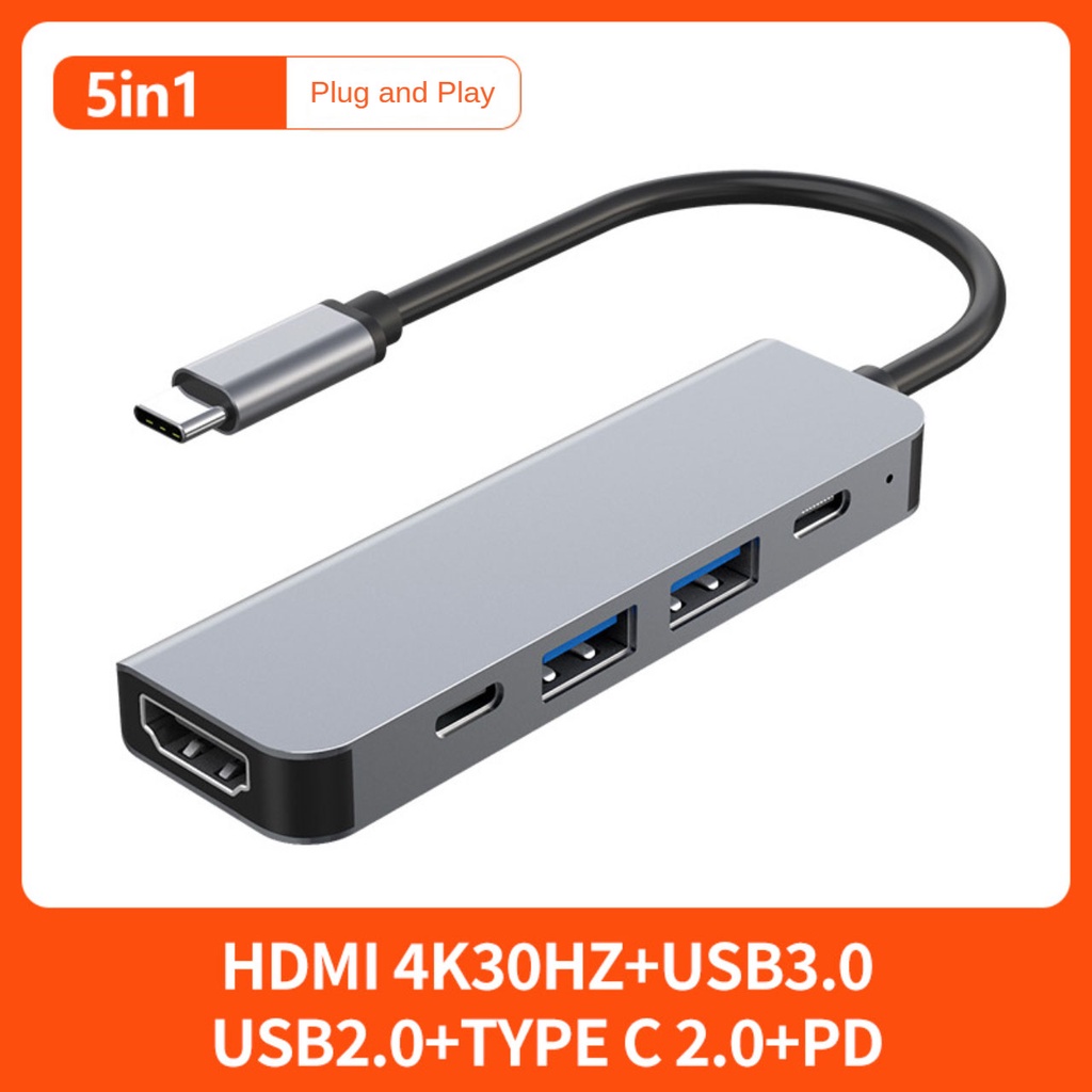 Type-c 5in1 Docking Station HDMI 4K USB3.0 Type C Data Transfer USB ...