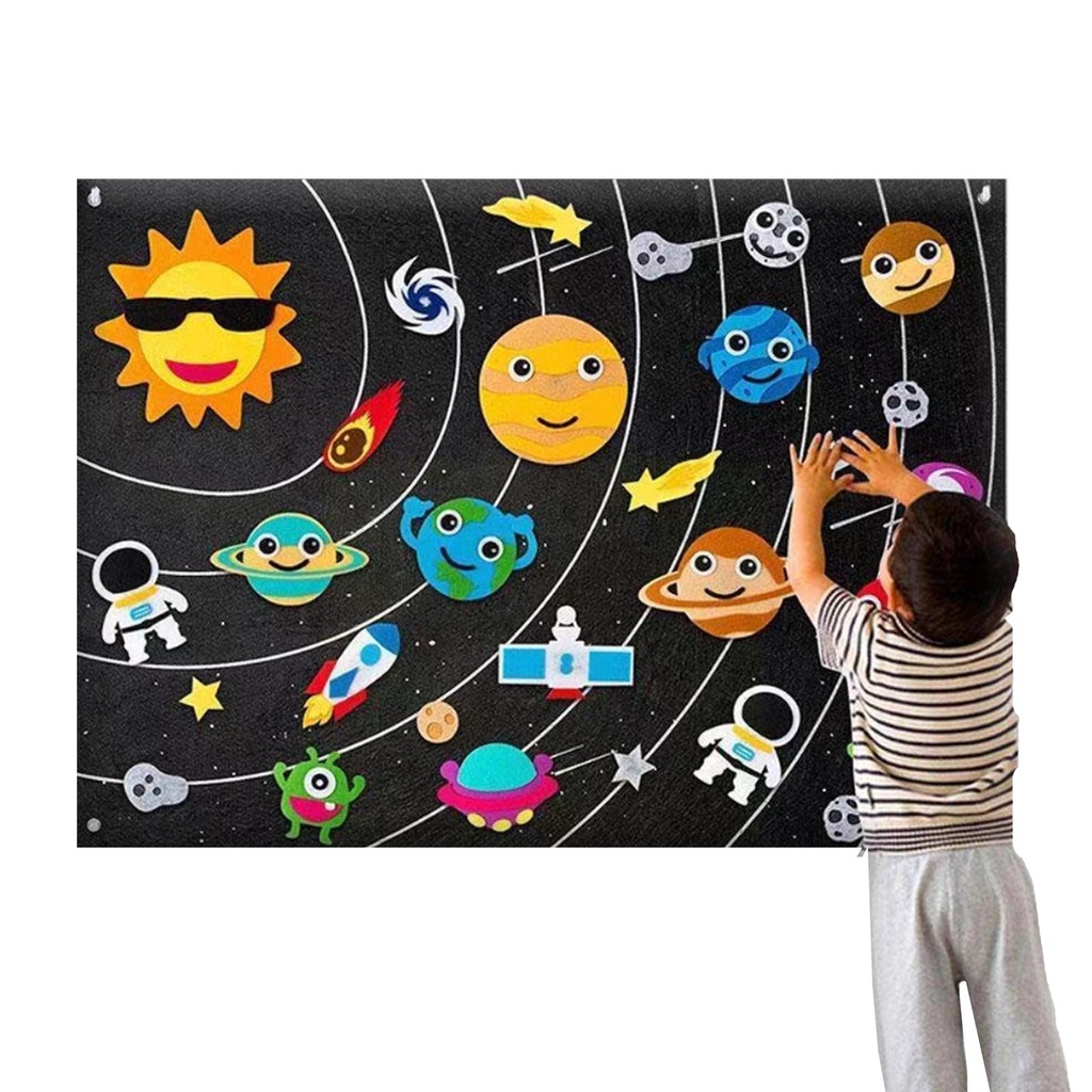 DIY Felt Board Flannel Story Board Toys Craft Story Set For Kids Early ...