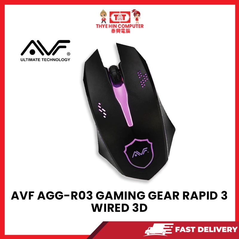 AVF AGG-R03 GAMING GEAR RAPID 3 WIRED 3D OPTICAL MOUSE | Shopee Malaysia