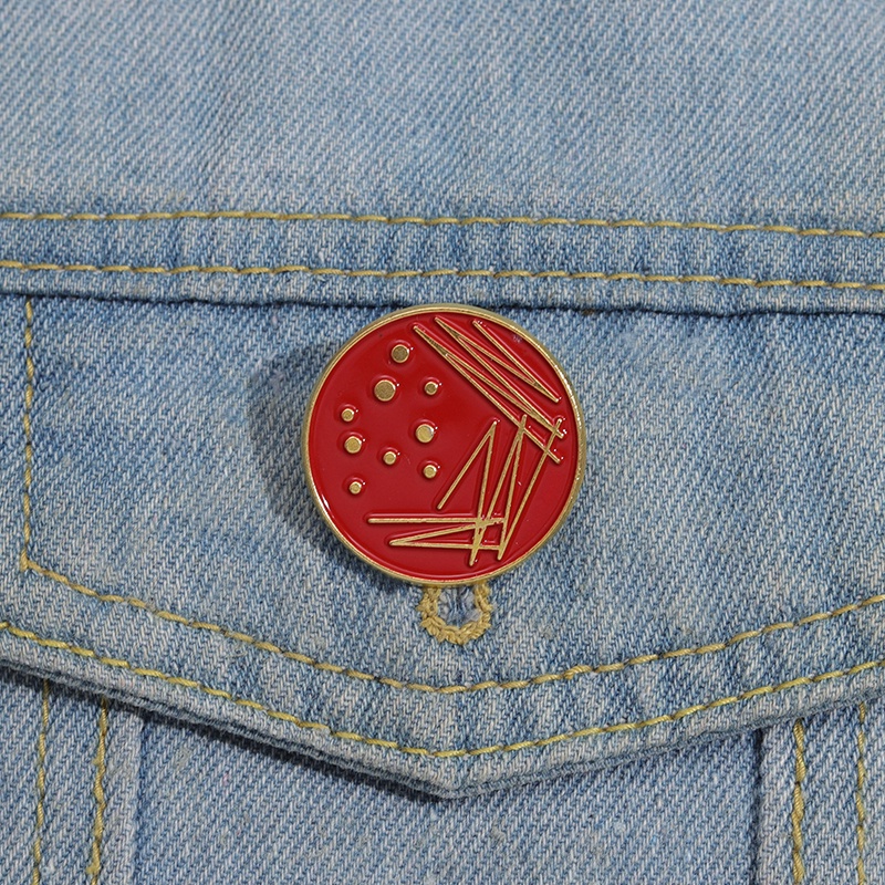 Creative Microscope Petri Dish Enamel Pins Cartoon Medical Science ...