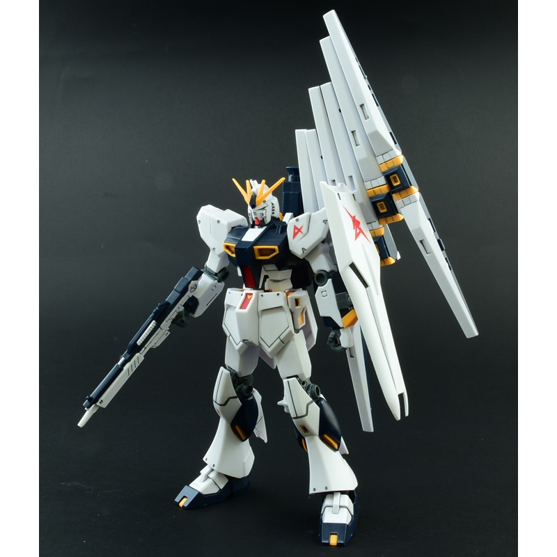 Entry Grade EG 1/144 Scale Nu Gundam Fin Funnels Effect Set and Beam Rifle v Gundam RX-93ff Nu ...
