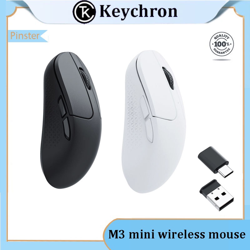 Keychron M3 mini wireless mouse small hand 55g wired Bluetooth three ...