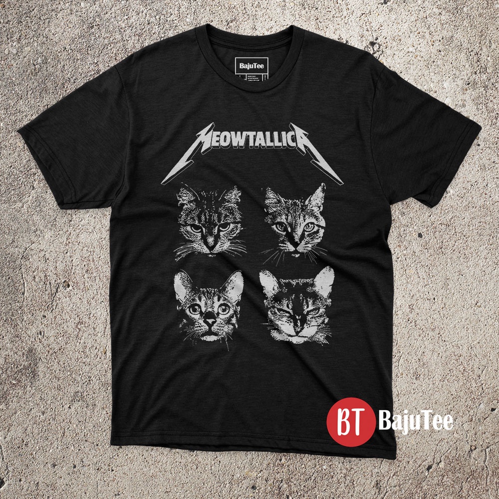 2023 Meowtallica cat Metallica Rock Band Cute Kitty Music Unisex Gildan ...