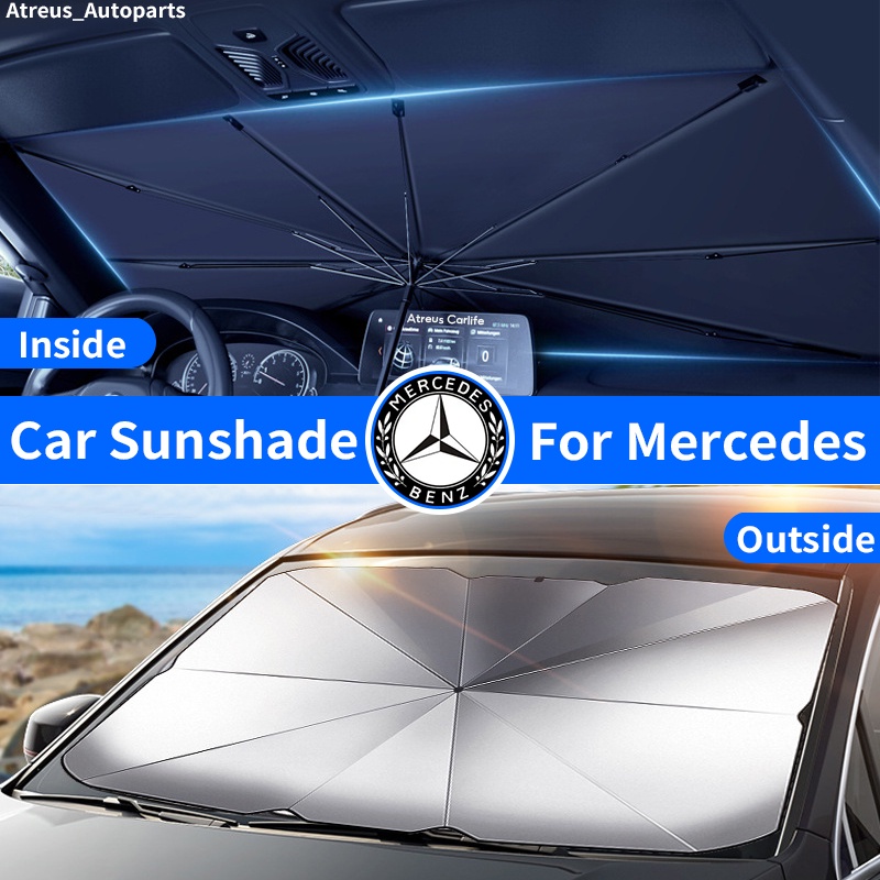 Mercedes Benz Car Sunshade Umbrella Windshield Anti-UV Sun Visor For ...