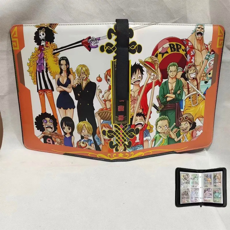 400pcs One Piece Cards holder 2x2 Anime Binder Card Holder Luffy Zoro ...