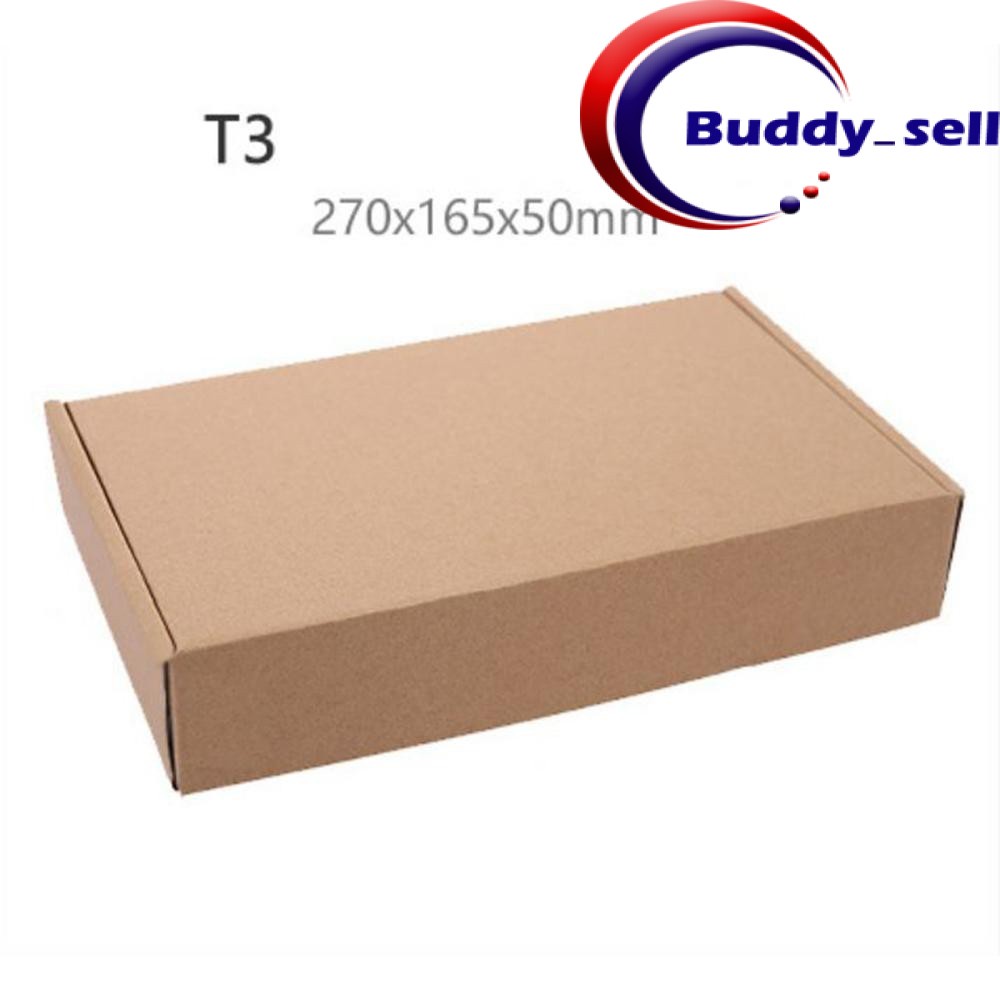 T3 3A Craft Paper Box Packing (10/30/50 Pcs) kotak 27cmx16.5cmx5cm ...