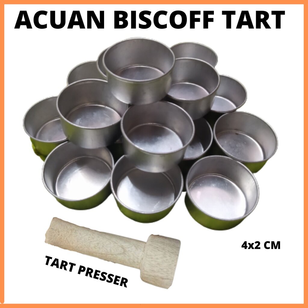Acuan Tart Bulat Mini Egg pod Pastry Mould Crust Round Shell Mini ...