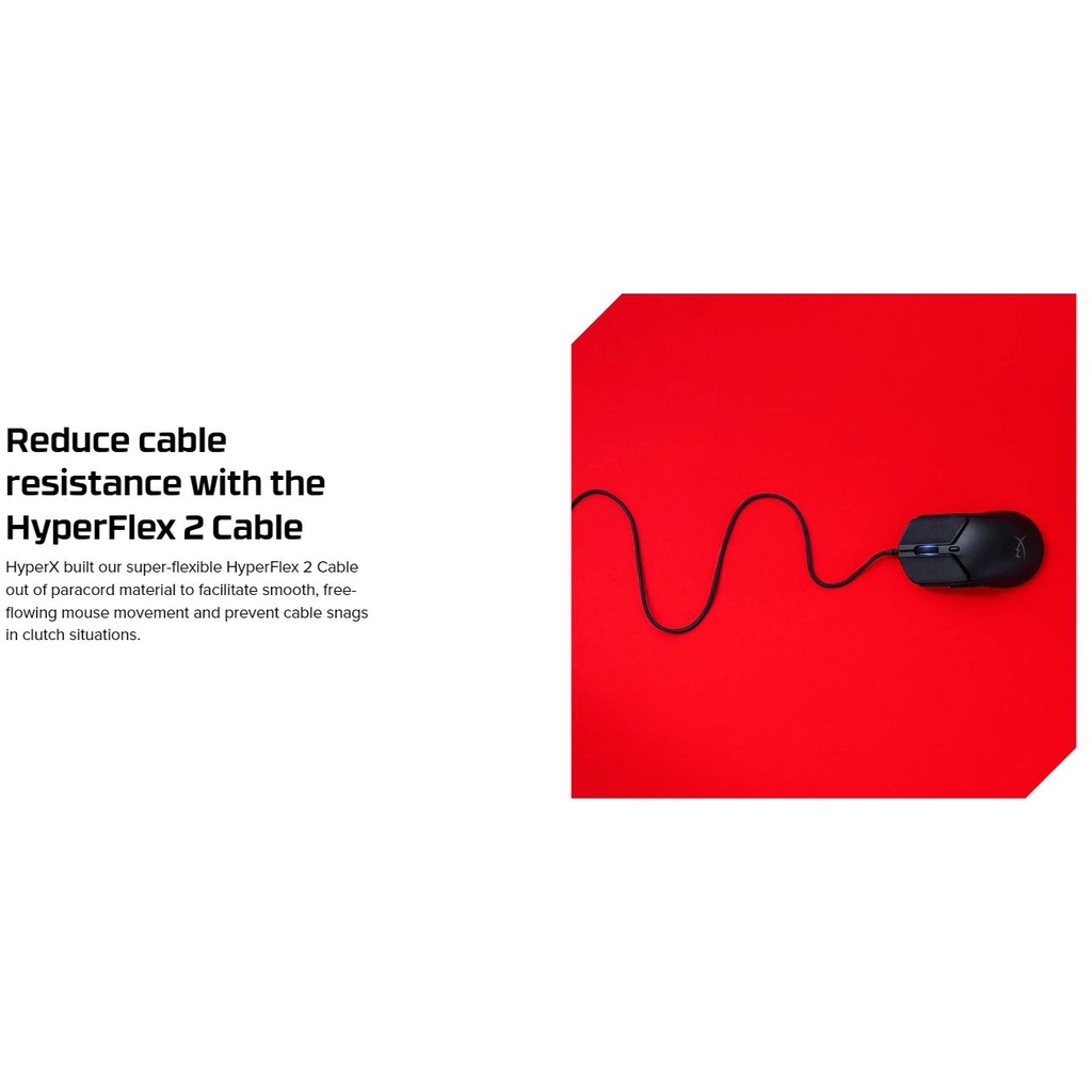HyperX Pulsefire Haste 2 Gaming Mouse - black-(6N0A7AA) / White ...