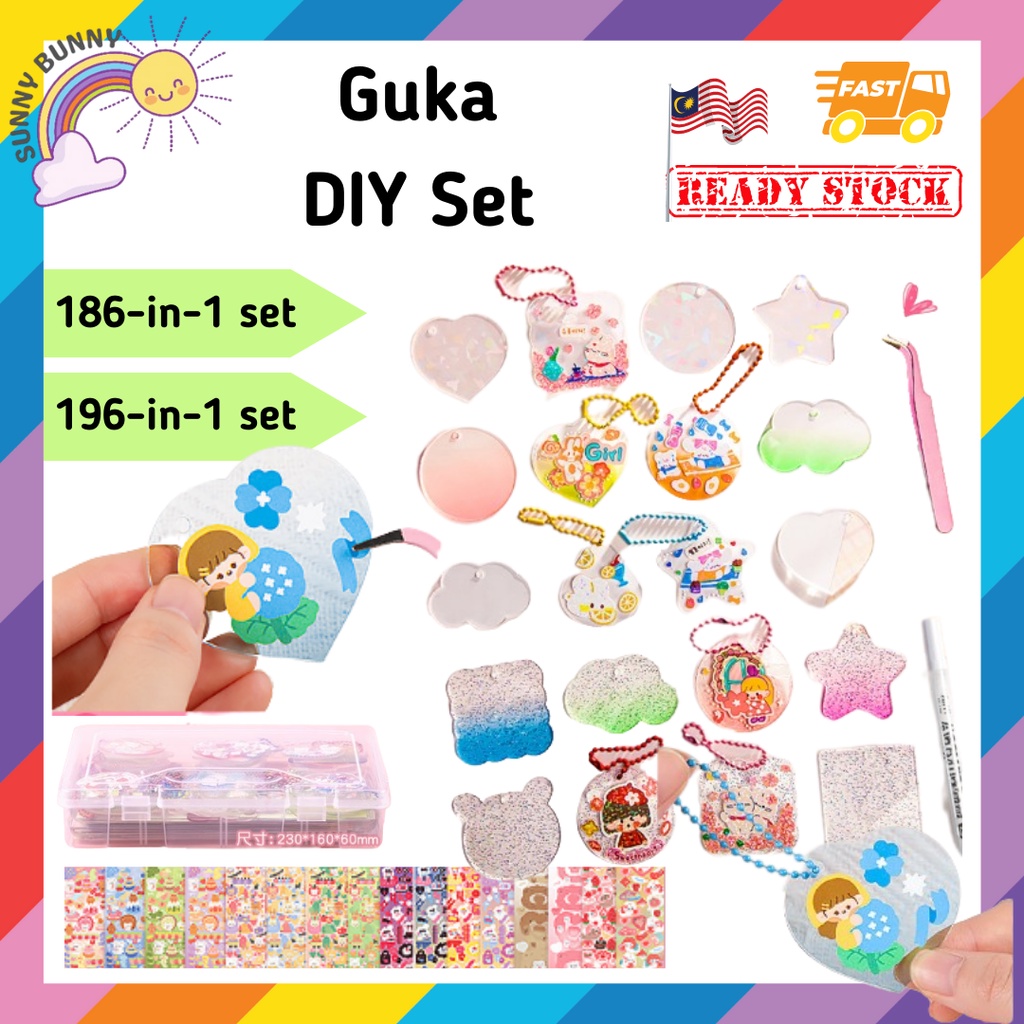 SUNNYBUNNY Kids DIY Craft Set DIY Handmade Keychain Art and Craft Set ...
