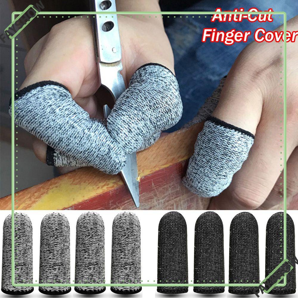 FAYSHOW 5Pcs Anti-Cut Finger Cover Multipurpose Workplace Safety ...