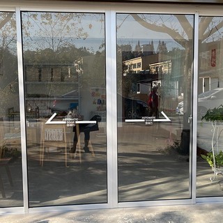 Store Glass Door Anti-collision Sticker Beware of Glass Warning Sticker ...