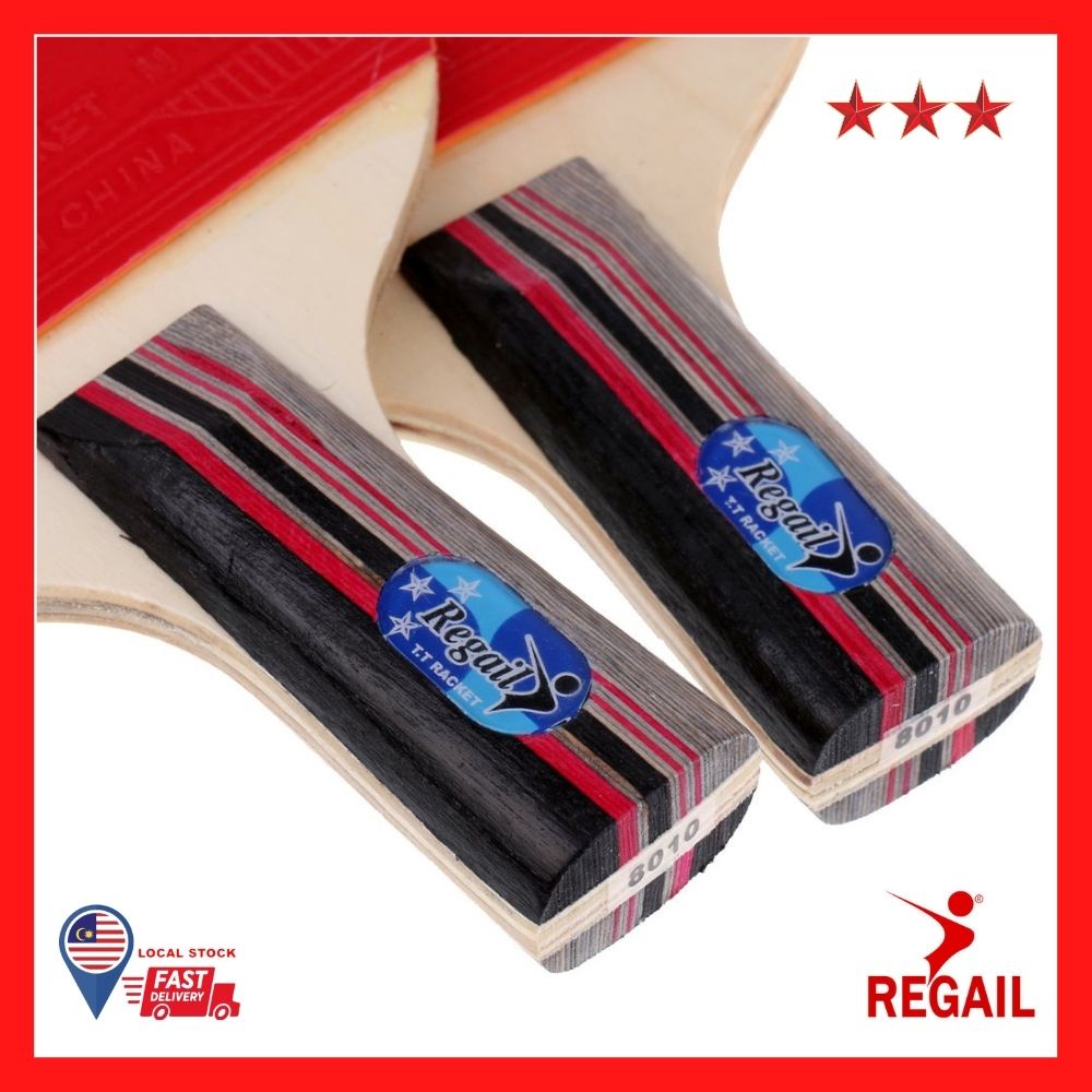 READY STOCK Short Handle Table Tennis Bat Raket Ping Pong Pemegang ...