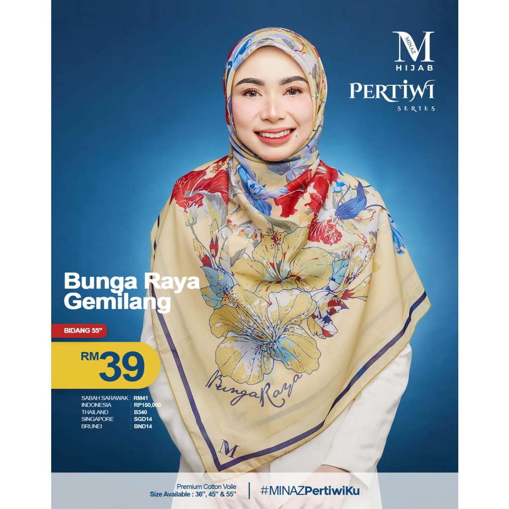 Minaz Hijab : Tudung Bawal Square Bidang 45 dan 55 Labuh ( Koleksi Raya ...